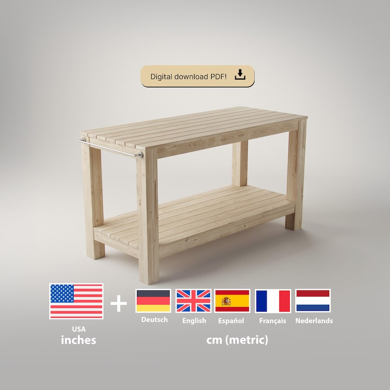 Outdoor Kitchen Island, DIY Plan, Pdf Download, Beginner-friendly ...