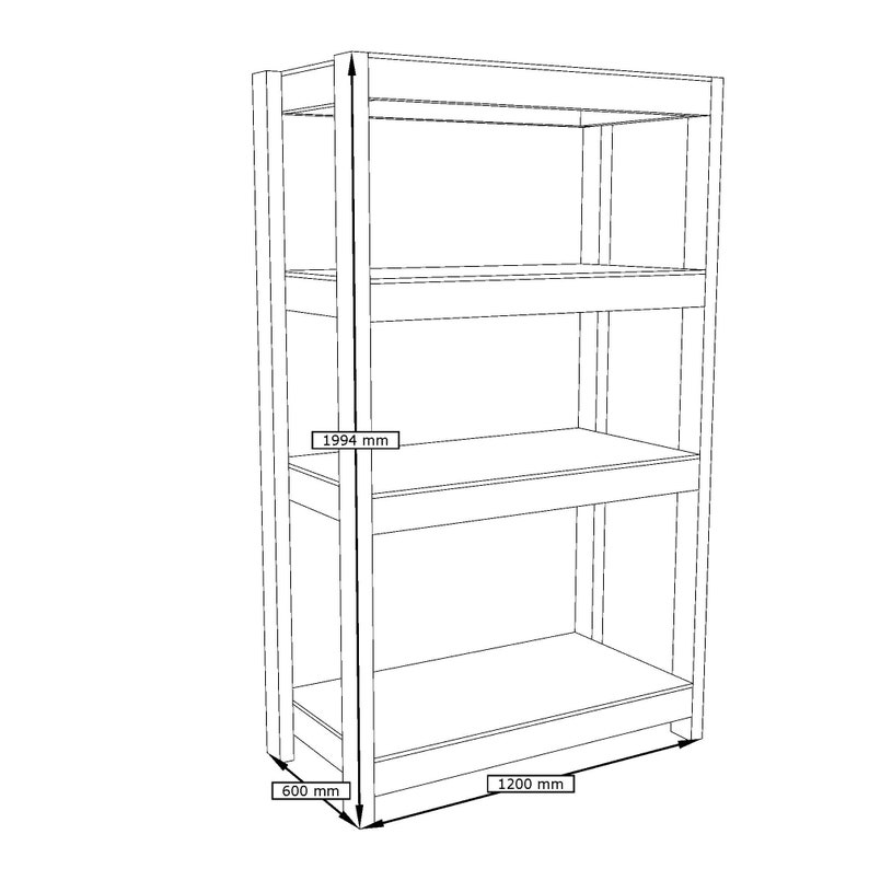 Storage Shelf, DIY Plan, Pdf Download, Beginner-friendly, Blueprints ...
