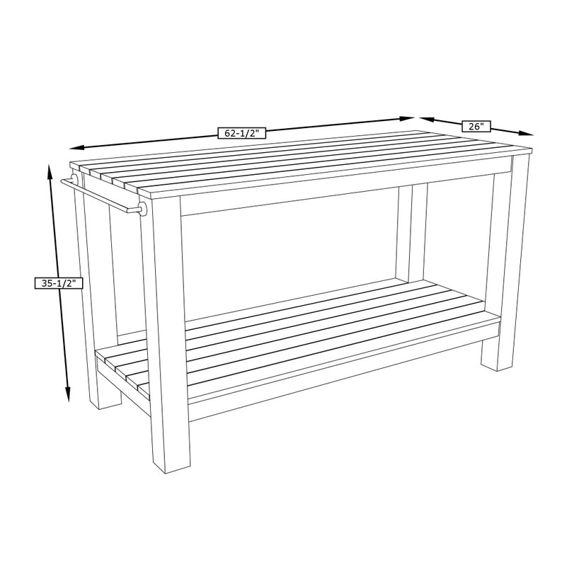 Outdoor Kitchen Island, DIY Plan, Pdf Download, Beginner-friendly ...