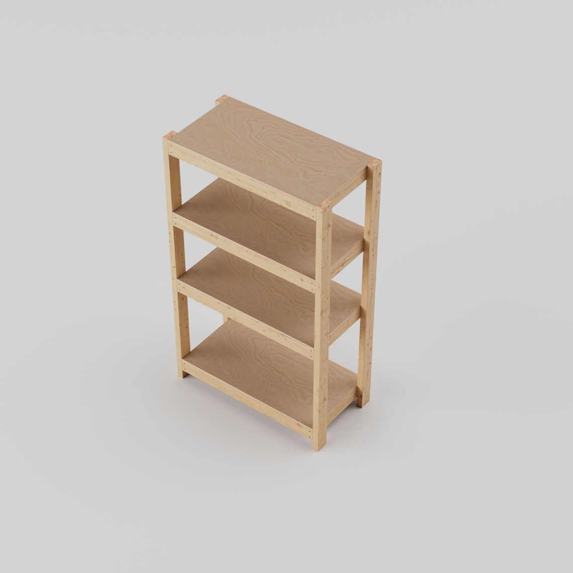 Storage Shelf, DIY Plan, Pdf Download, Beginner-friendly, Blueprints ...