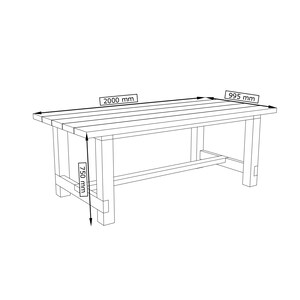 Patio Table, DIY Plan, Pdf Download, Beginner-friendly, Outdoor Table ...