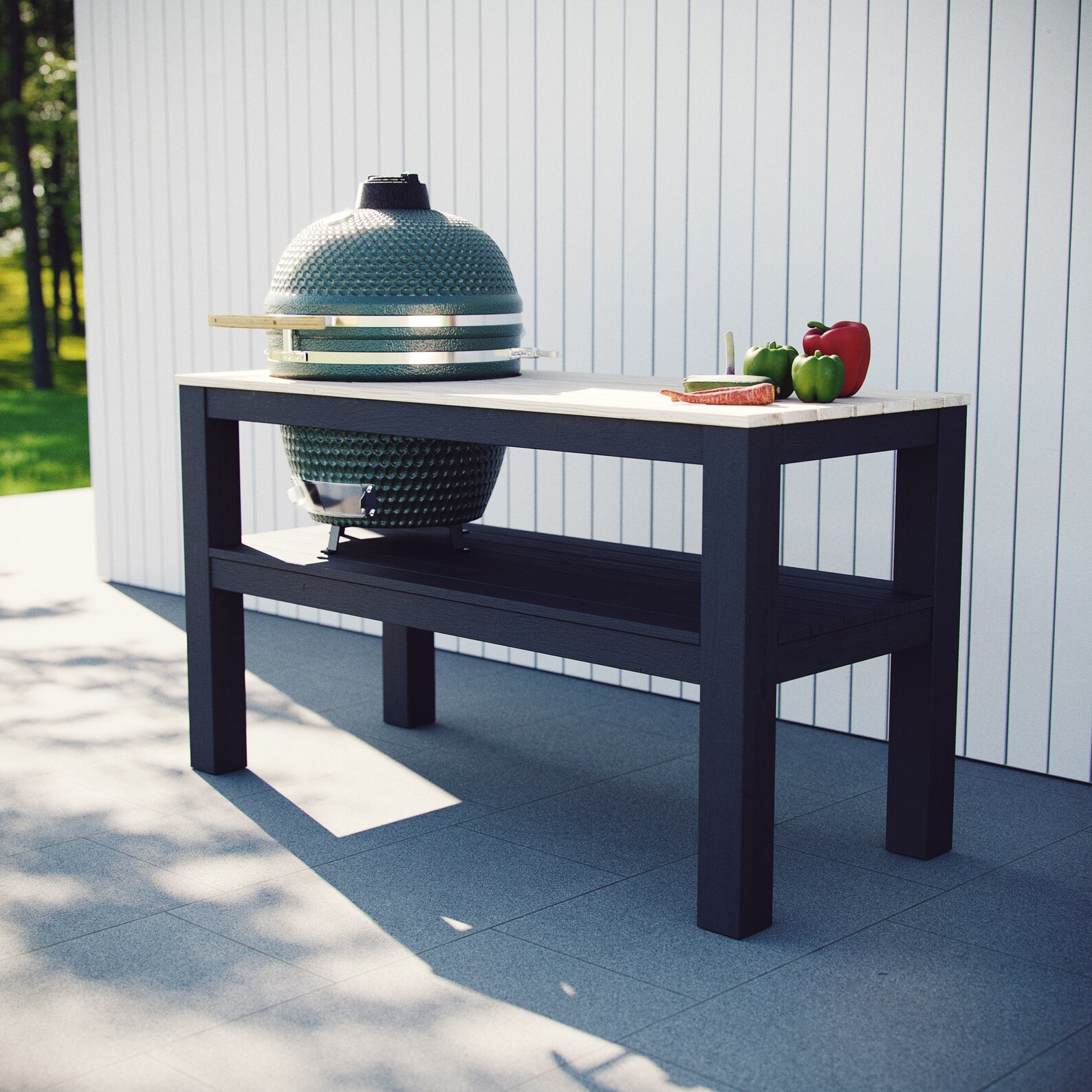 Build Plans Kamado BBQ Grill Bench DIY Metric (Instant Download) - Etsy