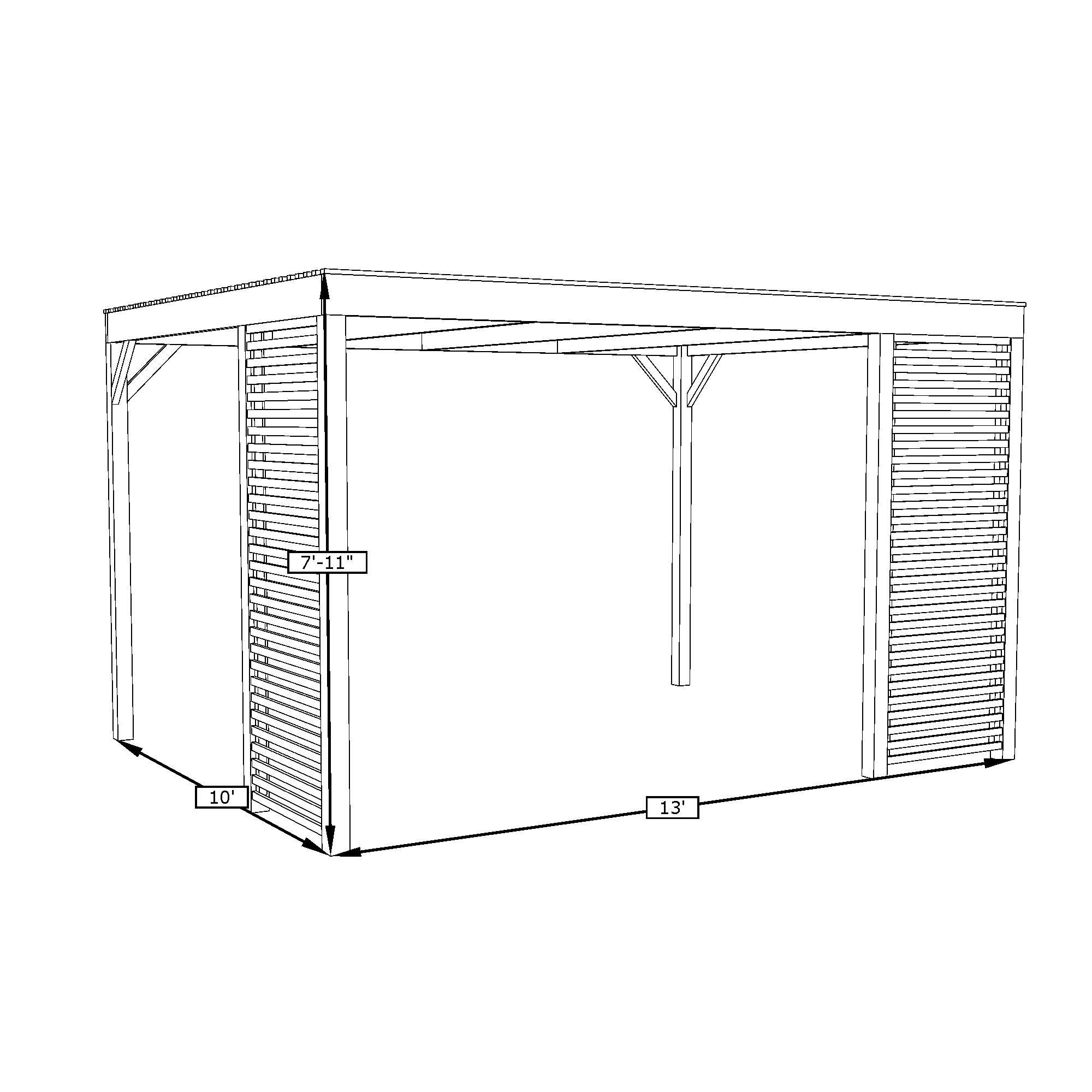 10'x13' With Screens DIY Build Plans - Etsy