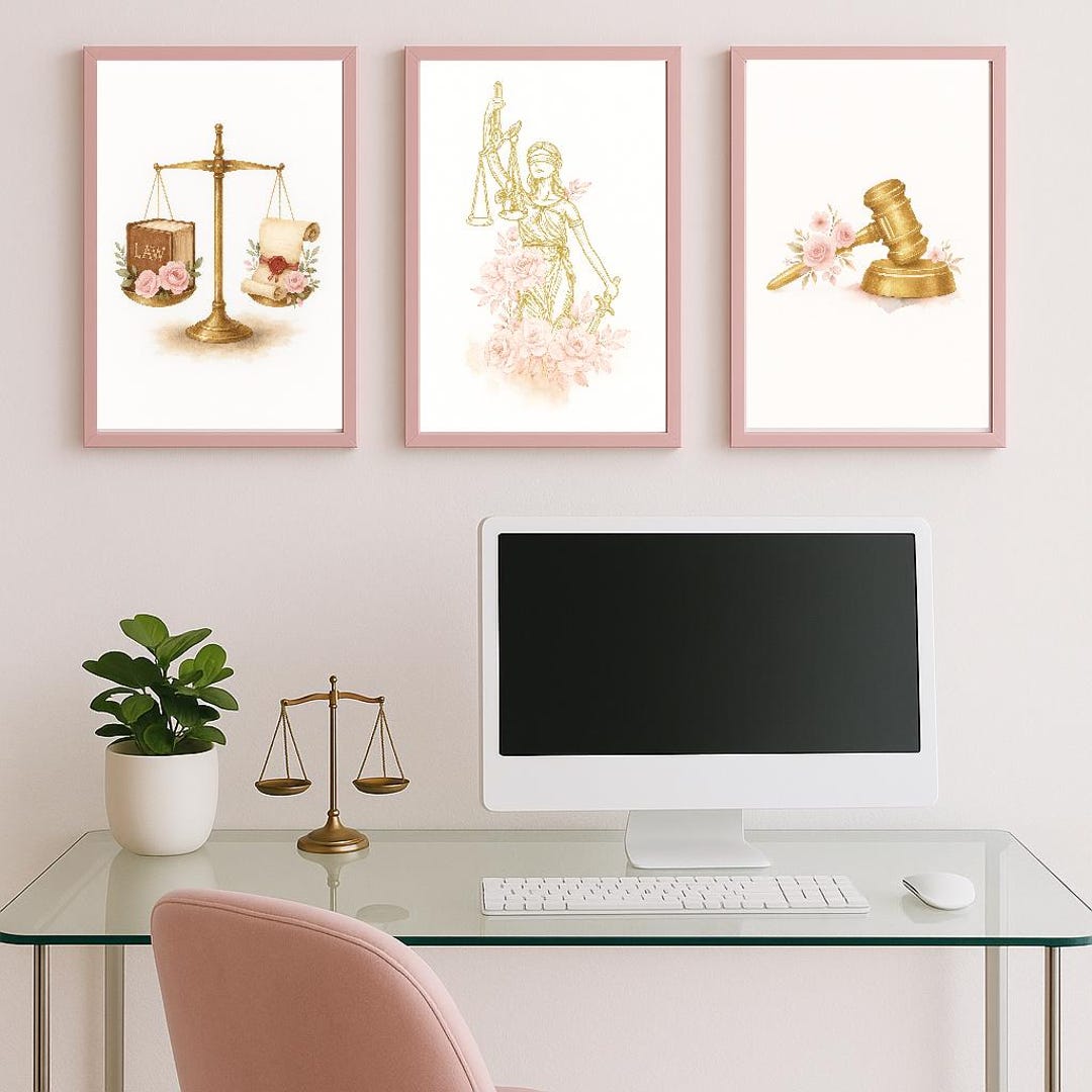 Printable Lawyer Office Decor - A4 A3 Legal Posters Set – “scales of ...
