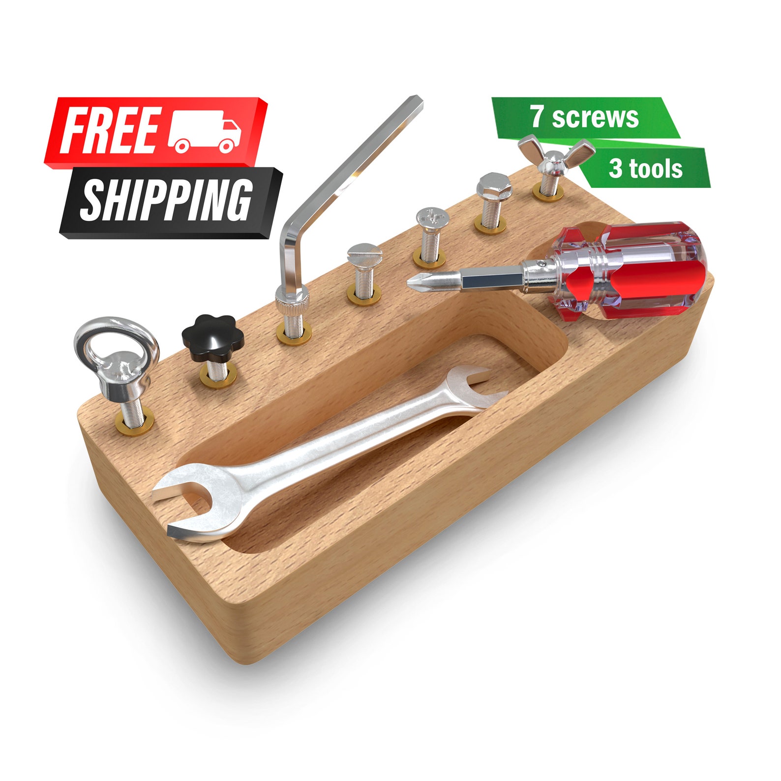 Montessori Toys Screwdriver Board Set Wooden Montessori Toys - Etsy