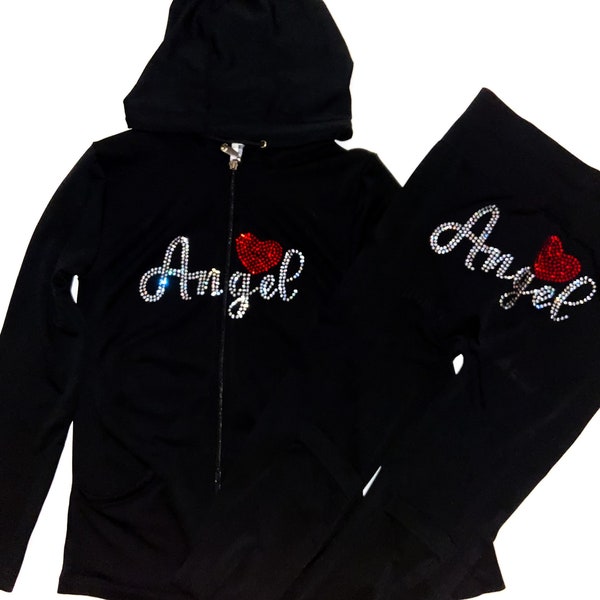 Rhinestone Tracksuit - Etsy