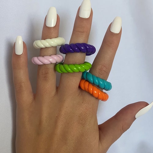 Polymer Clay Rings - Etsy