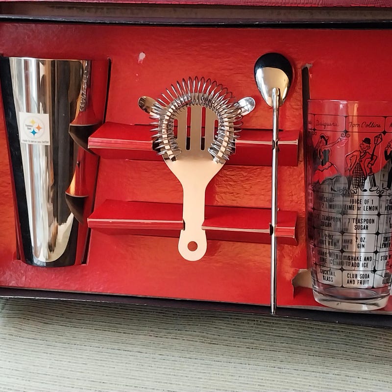 1950s Cocktail Shaker Set - Etsy