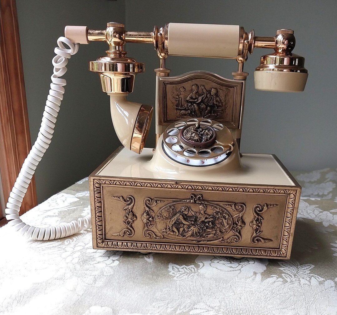 Vintage French Style Rotary Phone, Boudoir, Bougie, Old Hollywood - Etsy