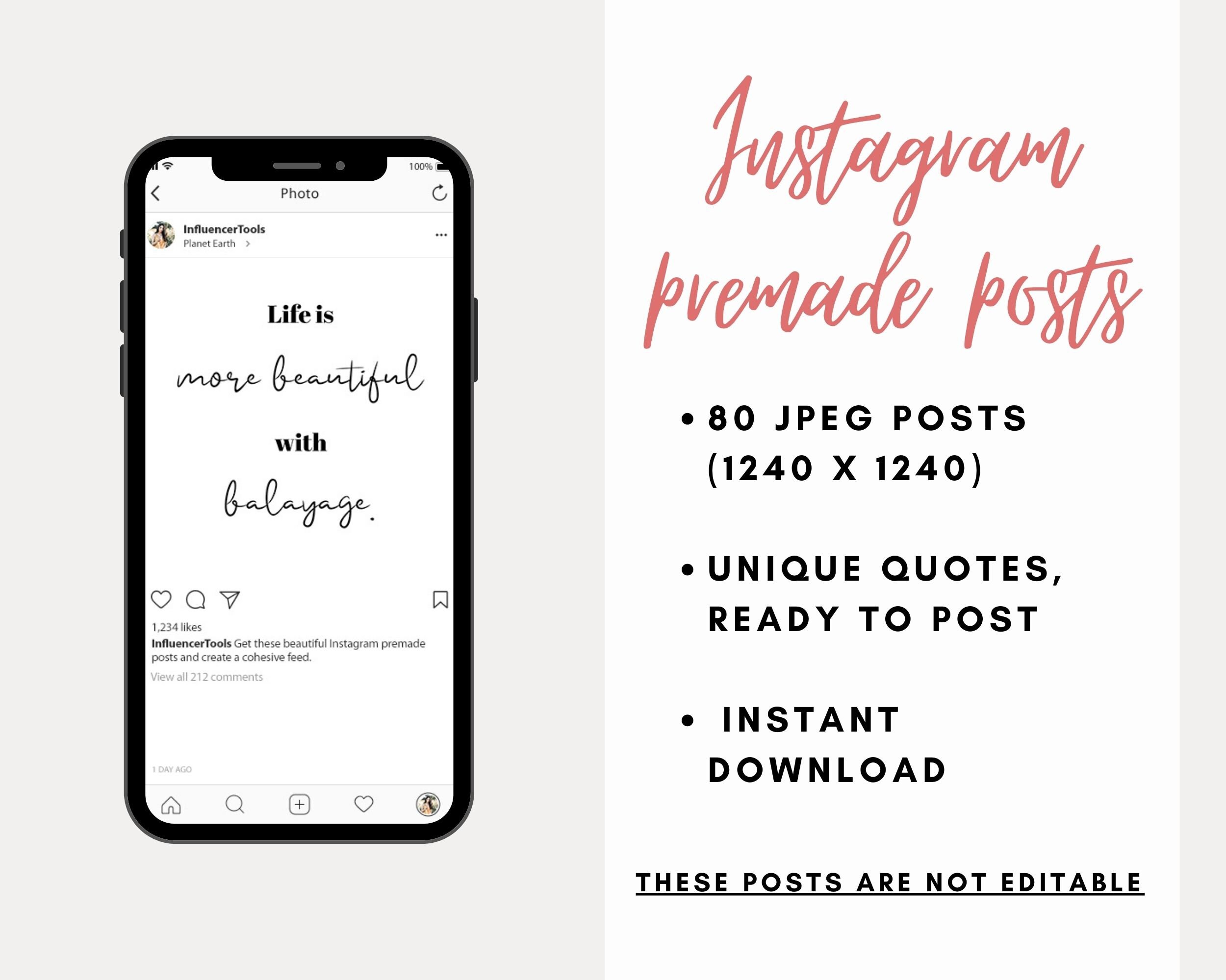 80 Hair Salon Instagram Posts, Inspirational Quotes, Social Media Post ...