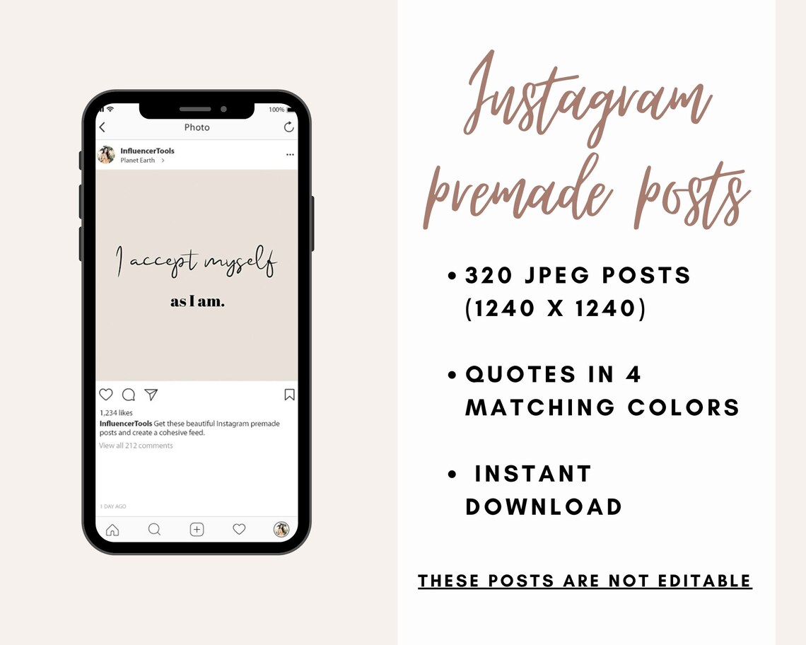 80 Instagram Posts Self-love Motivational, Body Positivity Quotes ...