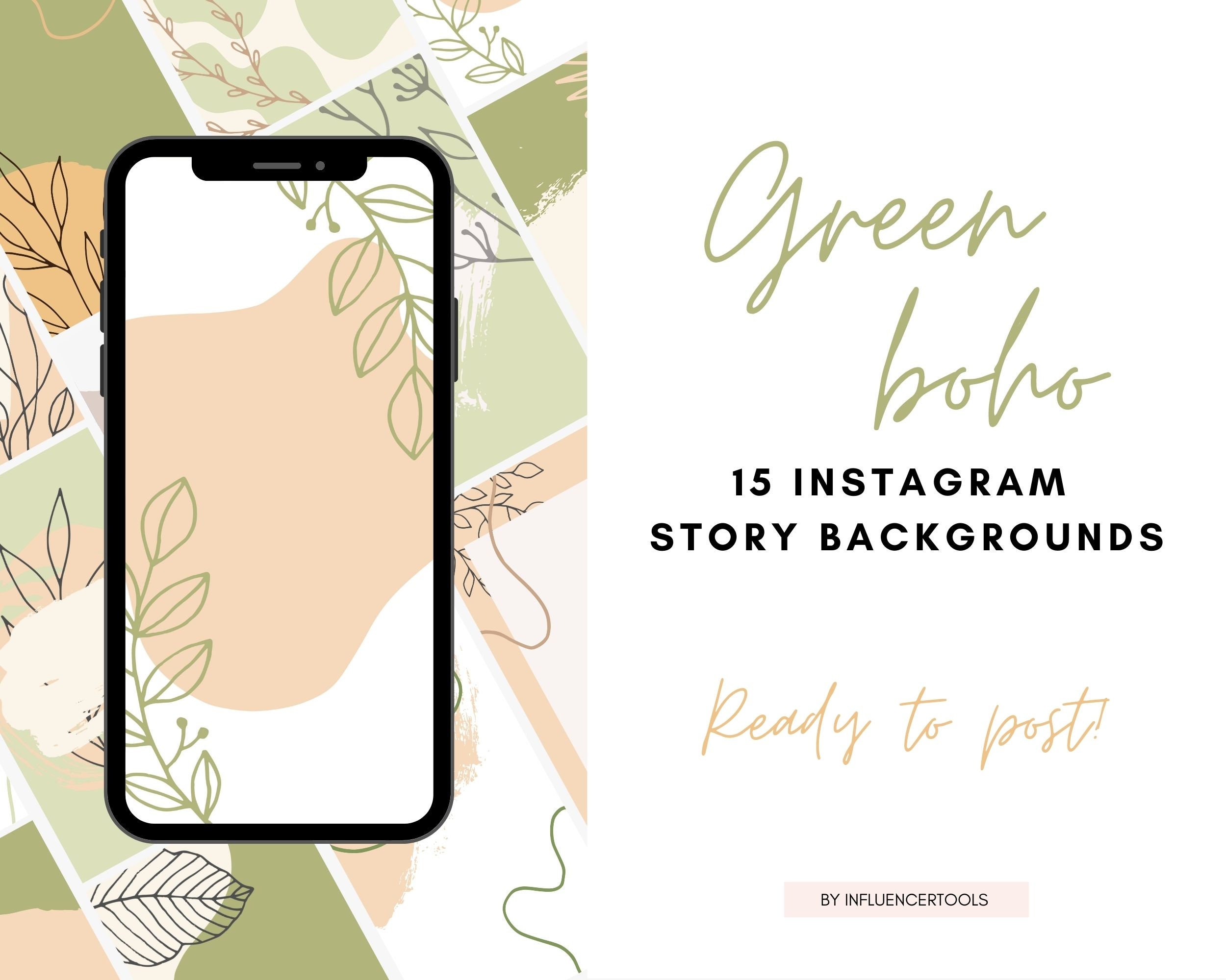 15 Instagram Watercolor Boho Story Backgrounds Social Media Background ...