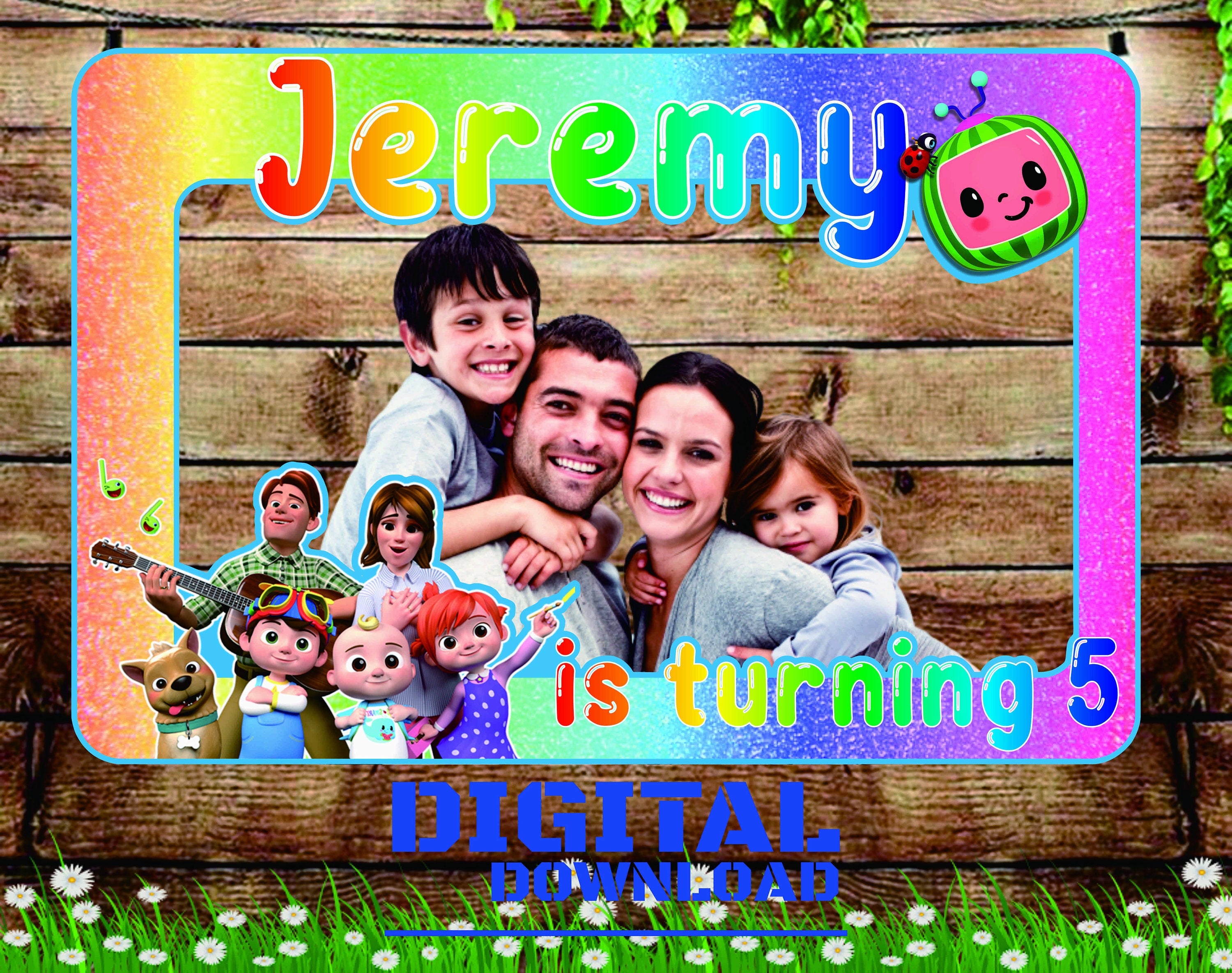 Cocomelon Photo Booth Cocomelon Photo Frame Cocomelon - Etsy Finland