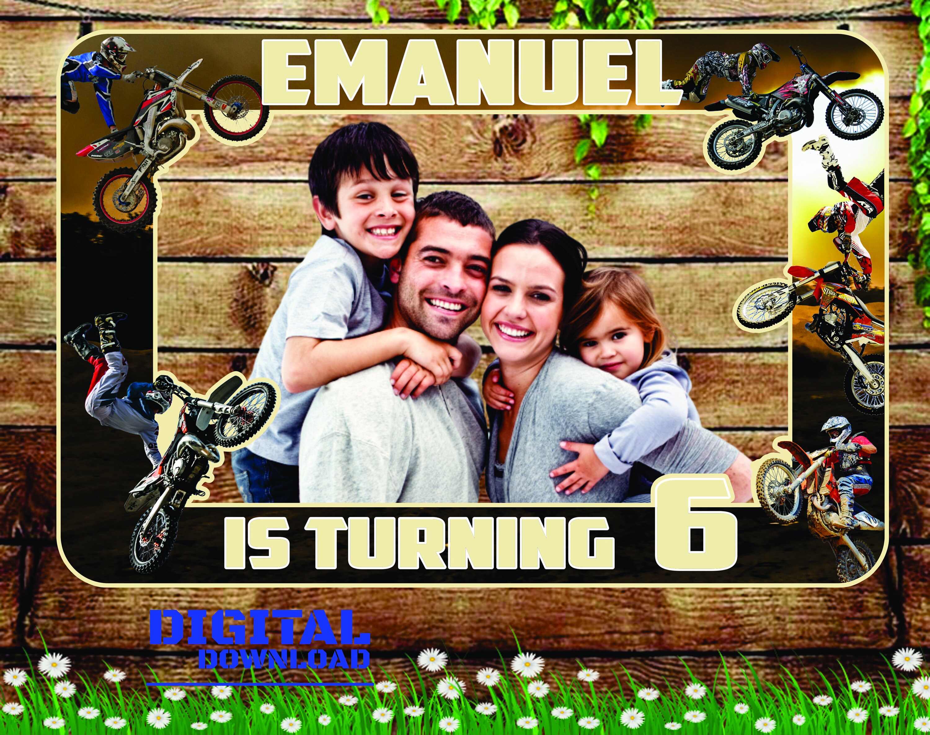 Dirt Bike Photo Booth Dirt Bike Photo Frame Dirt Bike - Etsy