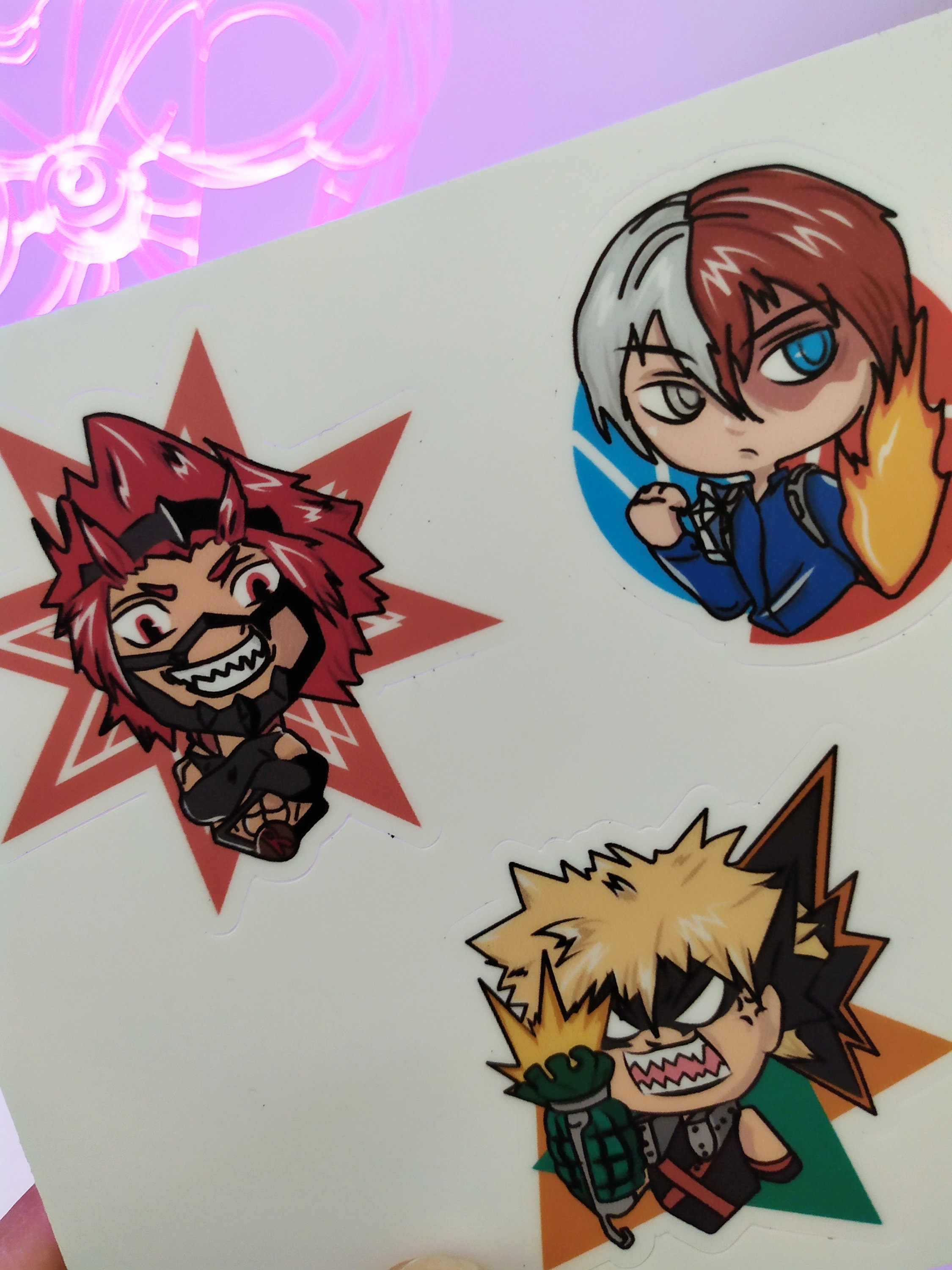My hero academia sticker sheet | Etsy