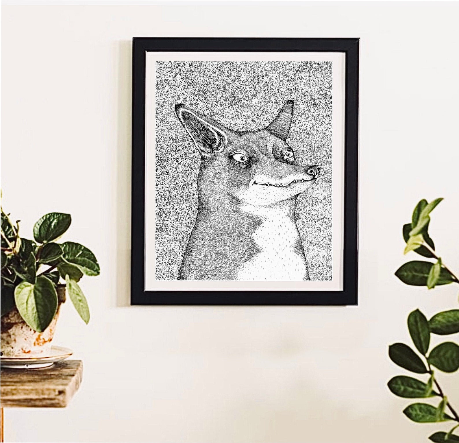 The Fox. Original Pen and Ink Illustration - Etsy
