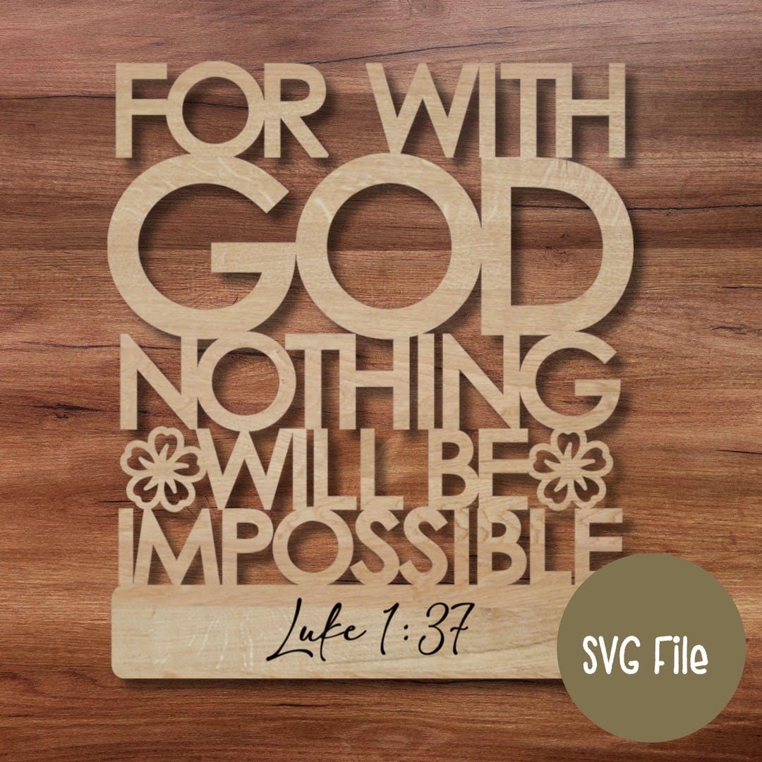 Bible Verse SVG File, Laser Cut Wood Sign (digital Download) - Etsy