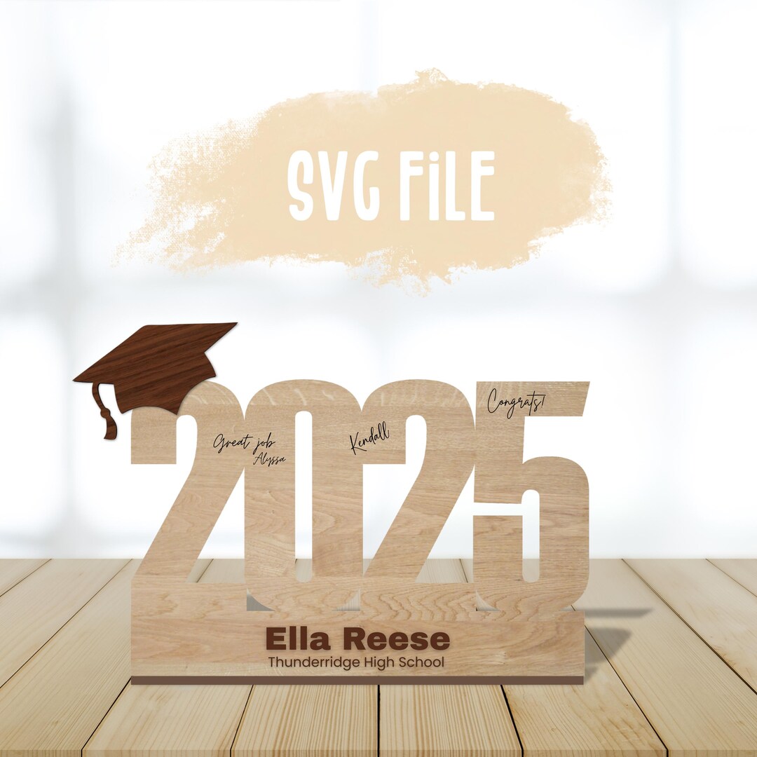 Graduation Laser Cut File, 2025 Graduation SVG, Graduation Keepsake ...