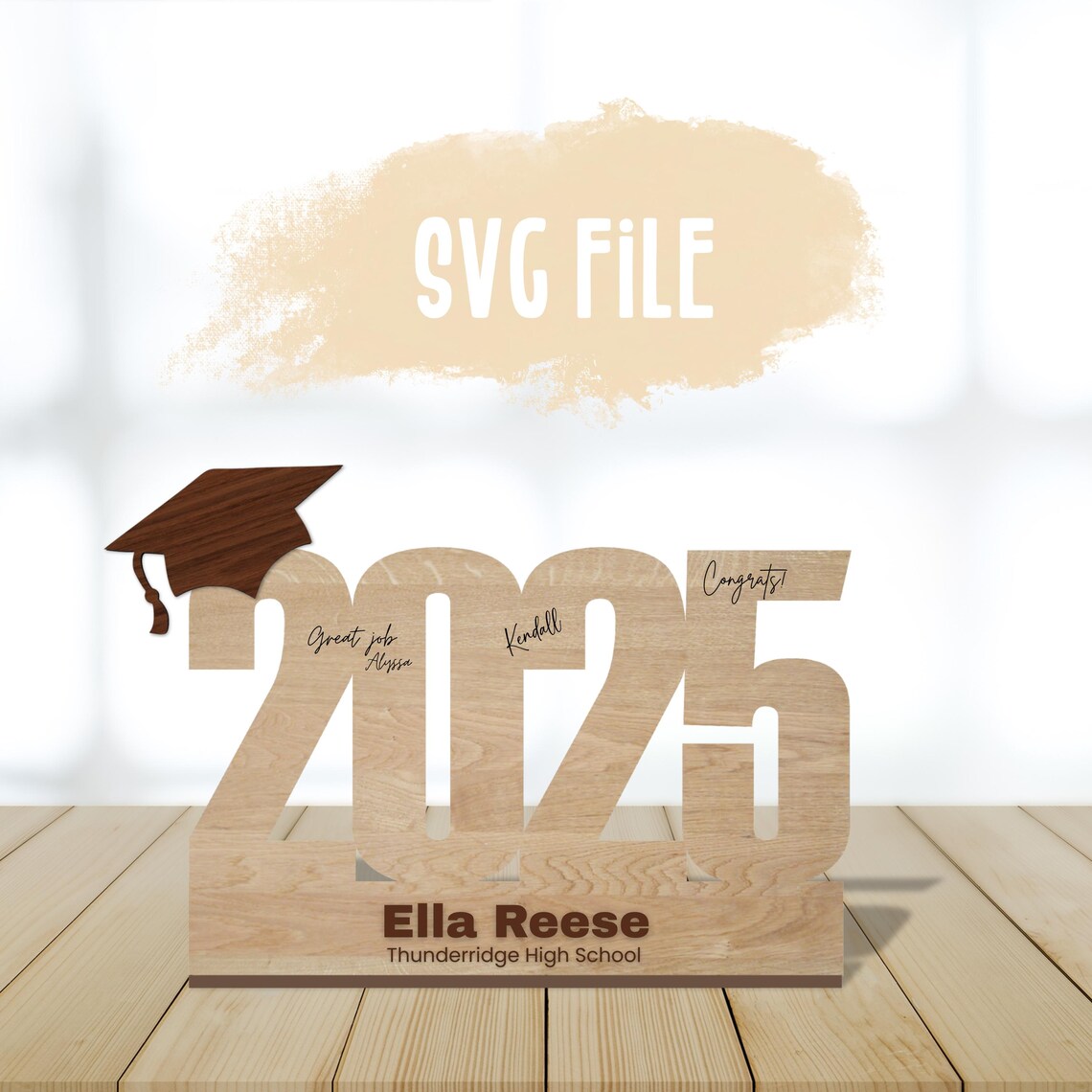 Graduation Laser Cut File, 2025 Graduation SVG, Graduation Keepsake ...