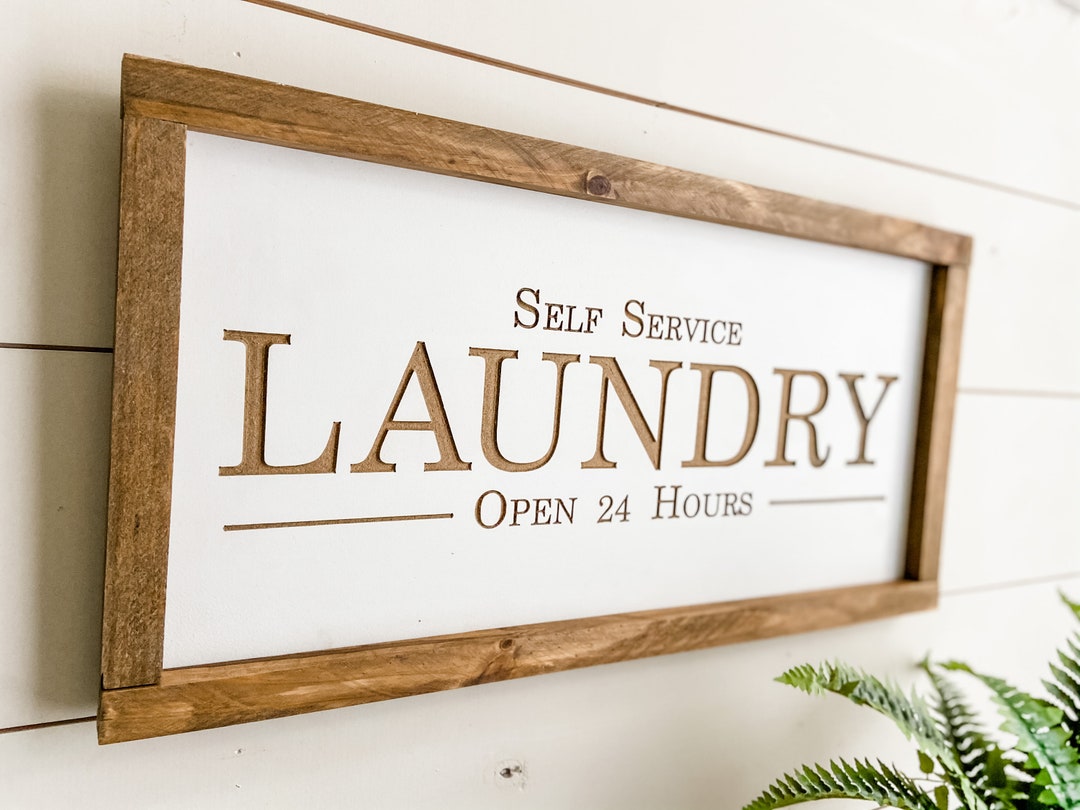 Laundry Farmhouse Sign - Etsy