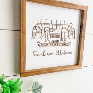 Tuscaloosa Alabama Bryant Denny Stadium Sign - Etsy