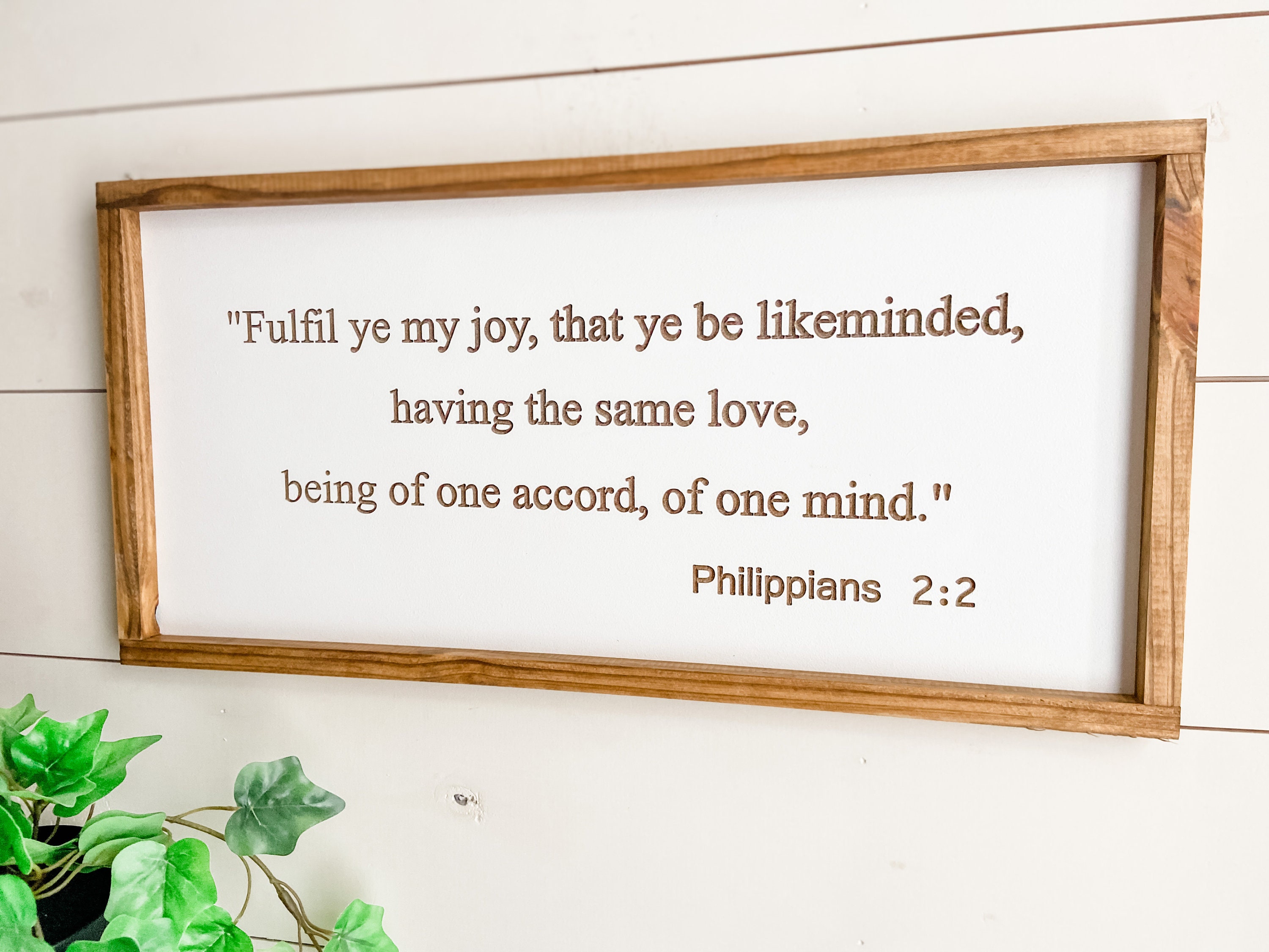 Bible Verse Farmhouse Sign - Etsy