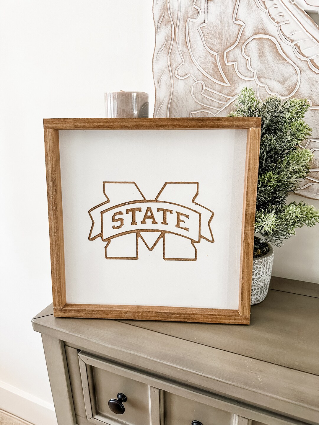 Mississippi State Farmhouse Sign - Etsy