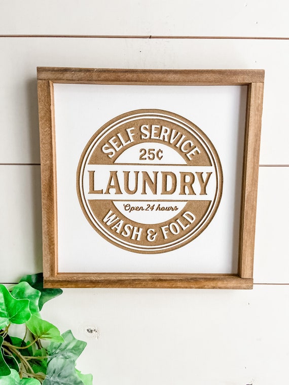 Laundry Room Farmhouse Sign | Etsy