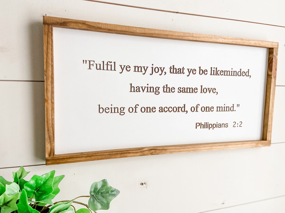 Bible Verse Farmhouse Sign - Etsy