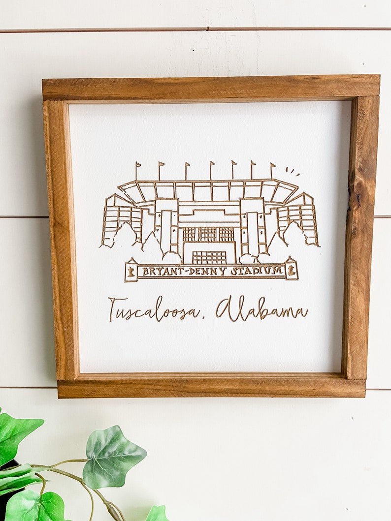 Tuscaloosa Alabama Bryant Denny Stadium Sign | Etsy