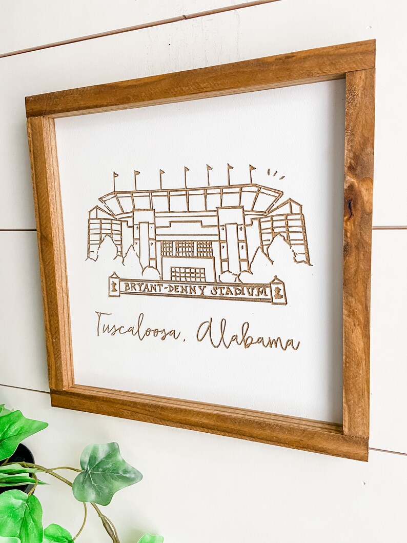 Tuscaloosa Alabama Bryant Denny Stadium Sign | Etsy