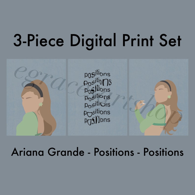 Ariana Grande - Positions - Digital Print Set - Etsy
