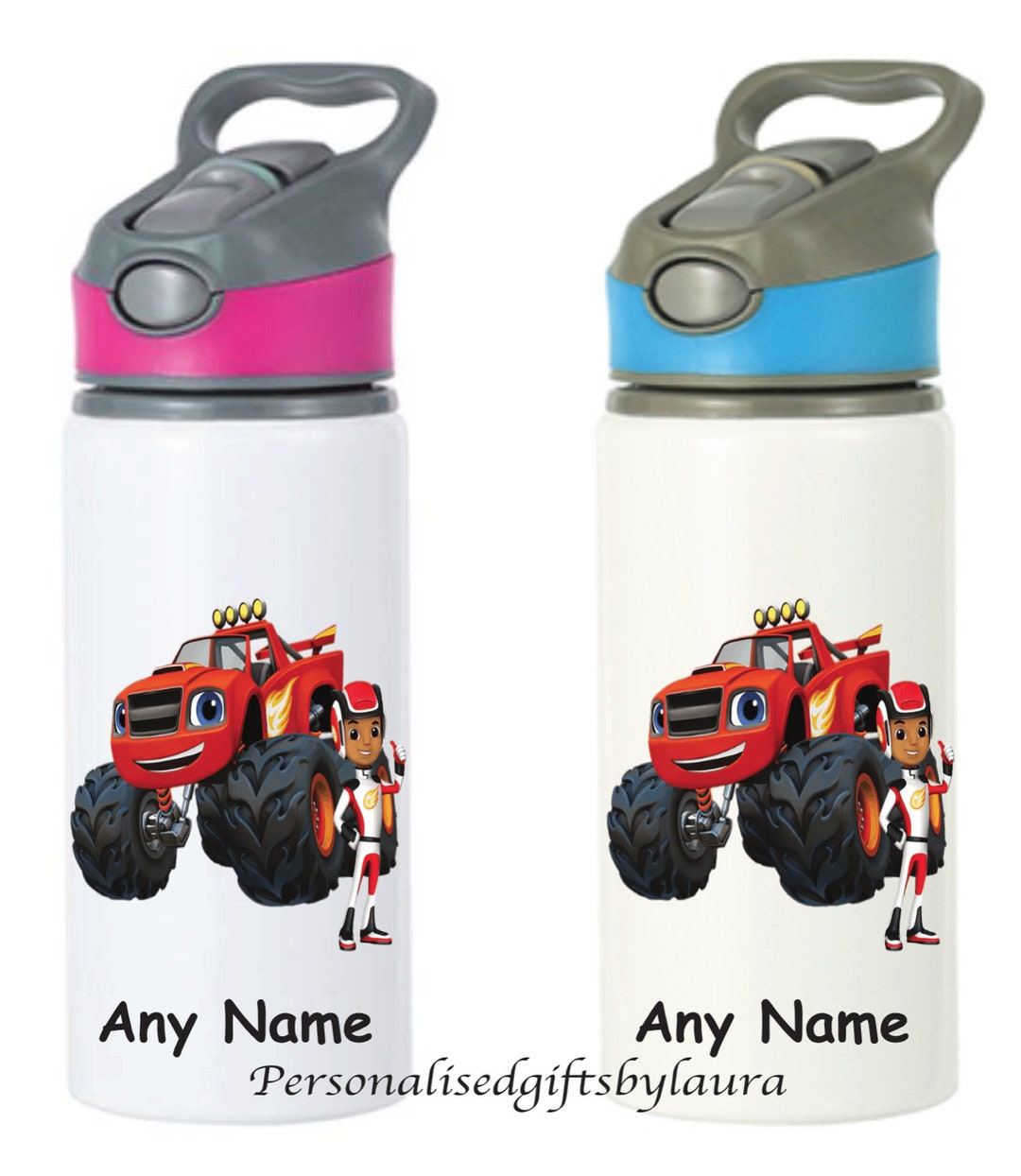 Personalised Blaze the Monster Truck Water Bottle 650ml . - Etsy