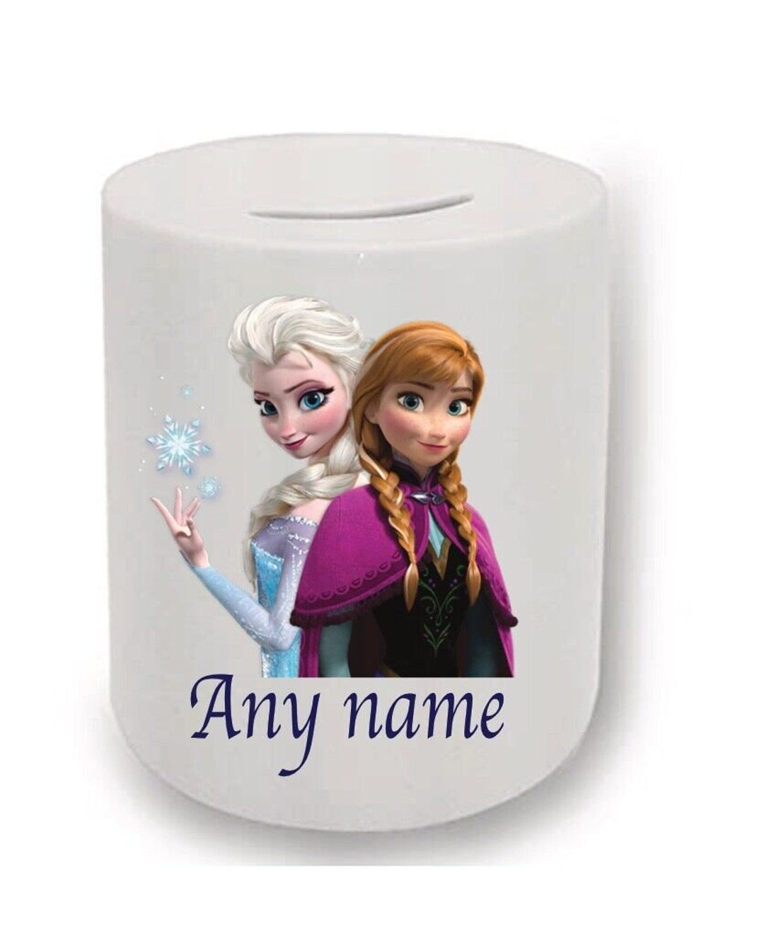 Frozen Anna Elsa Personalised Money Box - Etsy