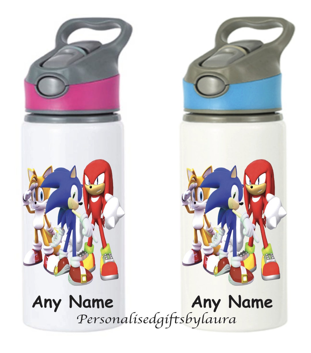 Personalised Sonic the Hedgehog Water Bottle 650ml . - Etsy