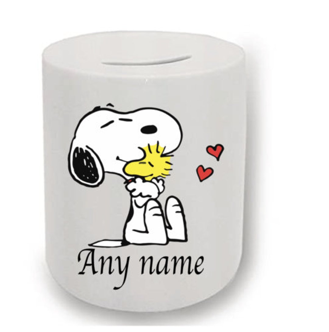 Snoopy Personalised Money Box - Etsy