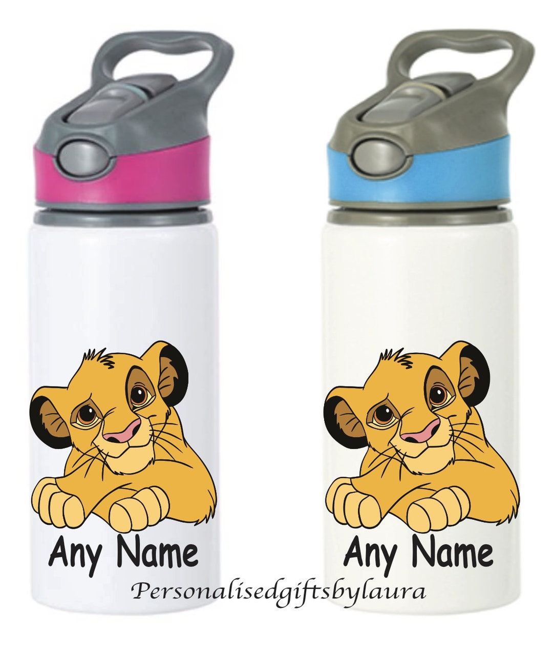 Personalised Simba Lion King Water Bottle 650ml . - Etsy