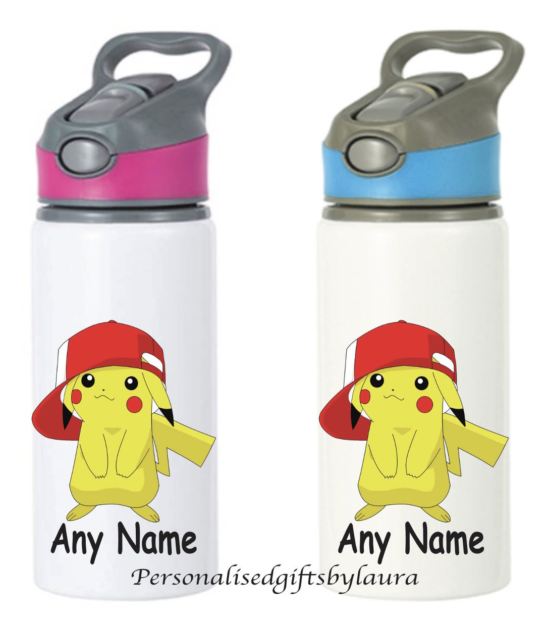 Personalised Pokemon Pikachu Water Bottle 650ml - Etsy