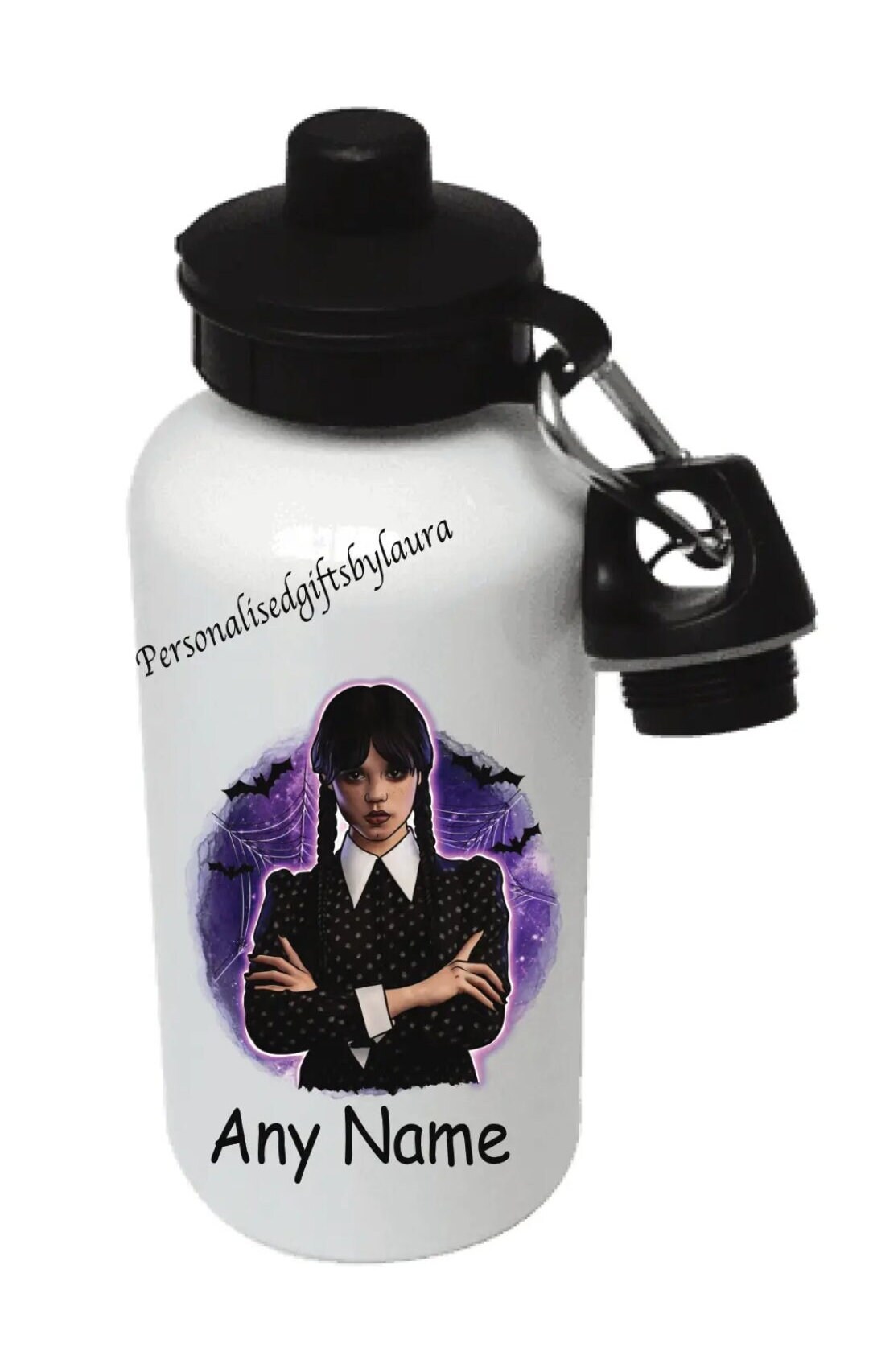 Personalised Wednesday Addams Family 500ml Water Bottle - Etsy