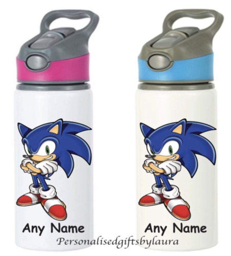 Personalised Sonic the Hedgehog Water Bottle 650ml - Etsy