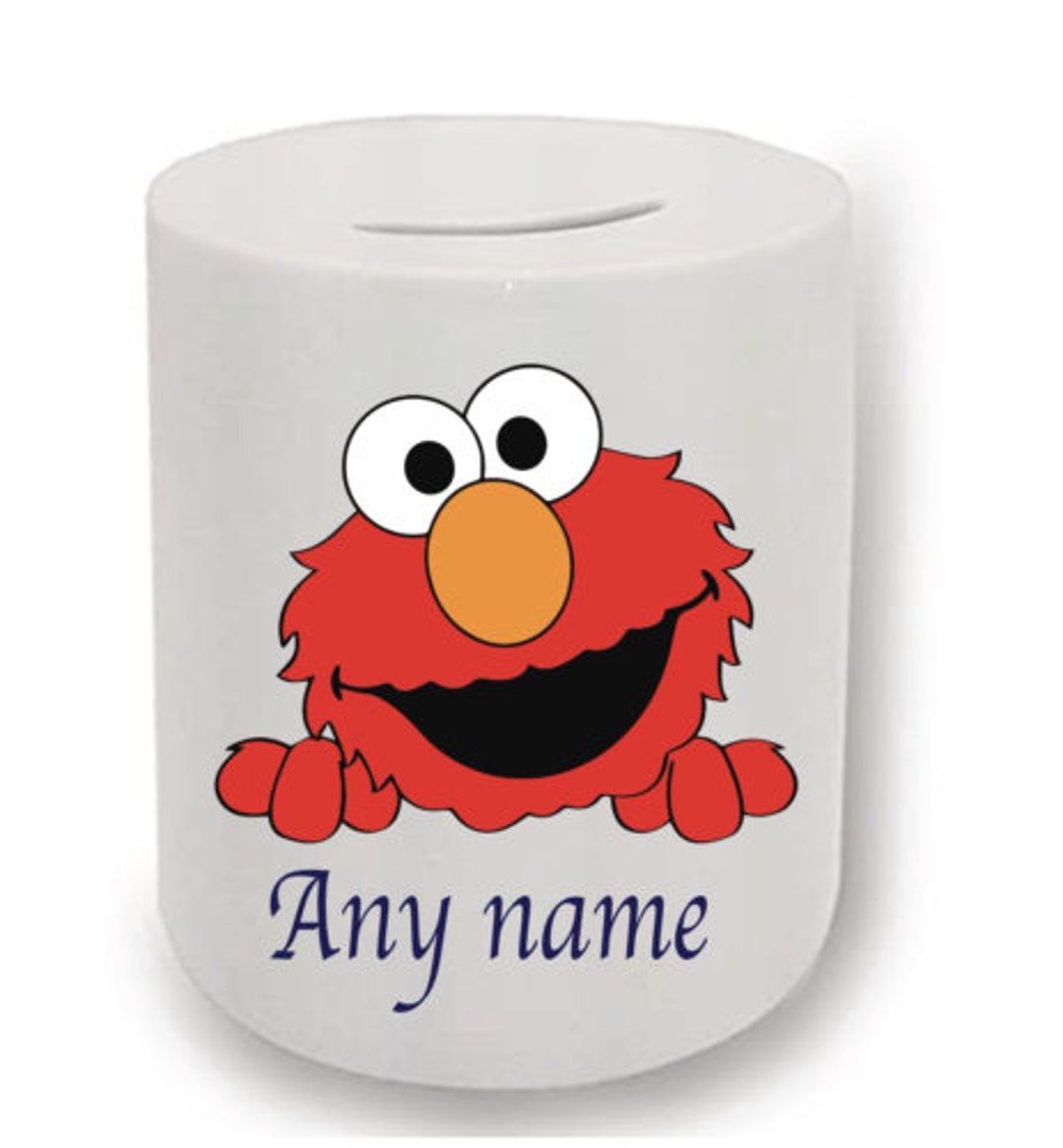 Elmo Personalised Money Box - Etsy