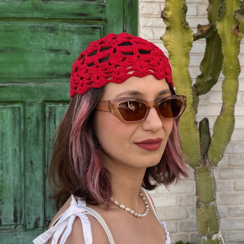 Crotchet Boho Cap - Etsy UK
