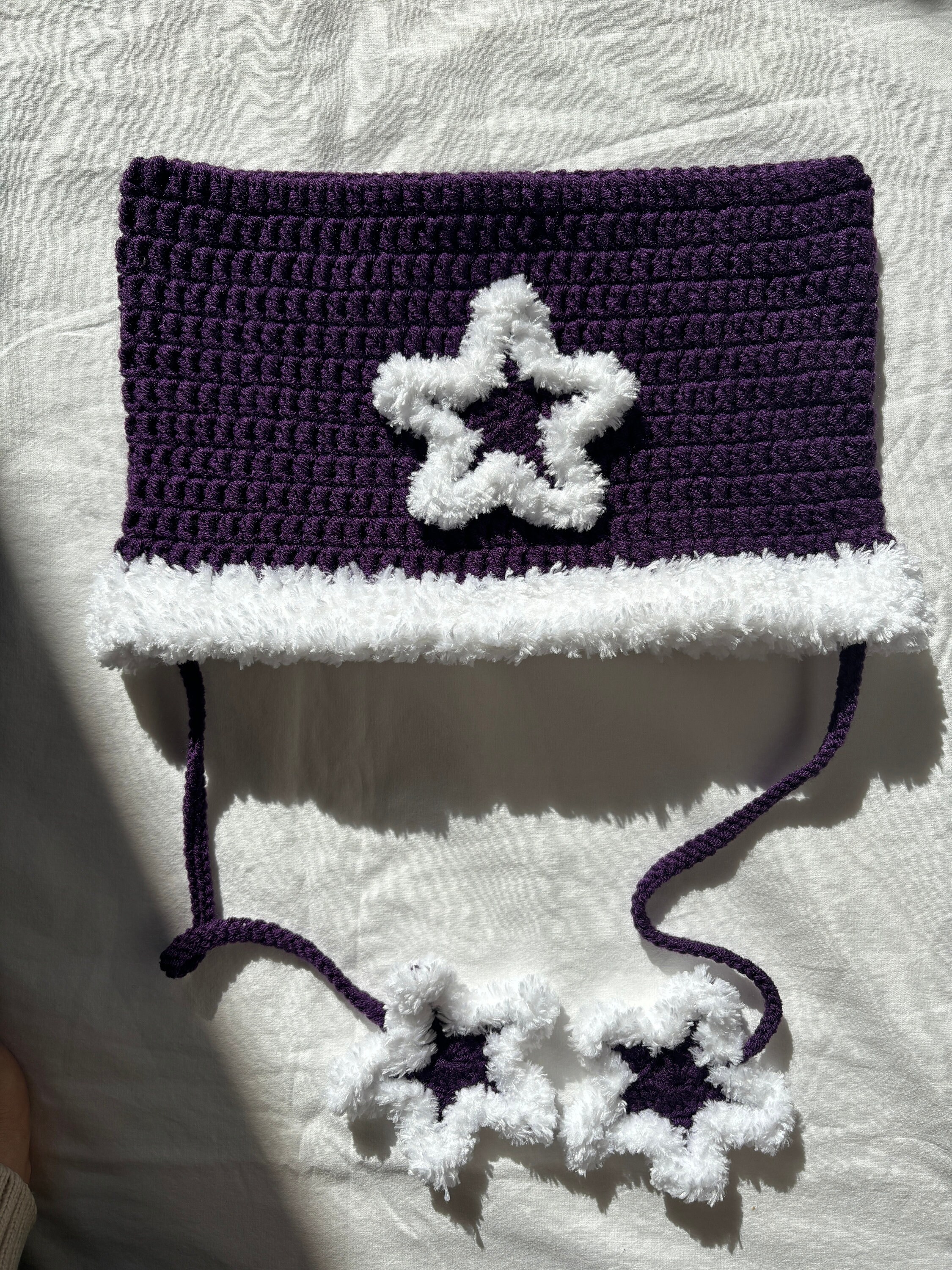 Star Hat With Ears, Black Beanie With String, Star Cat Beanie, Color ...