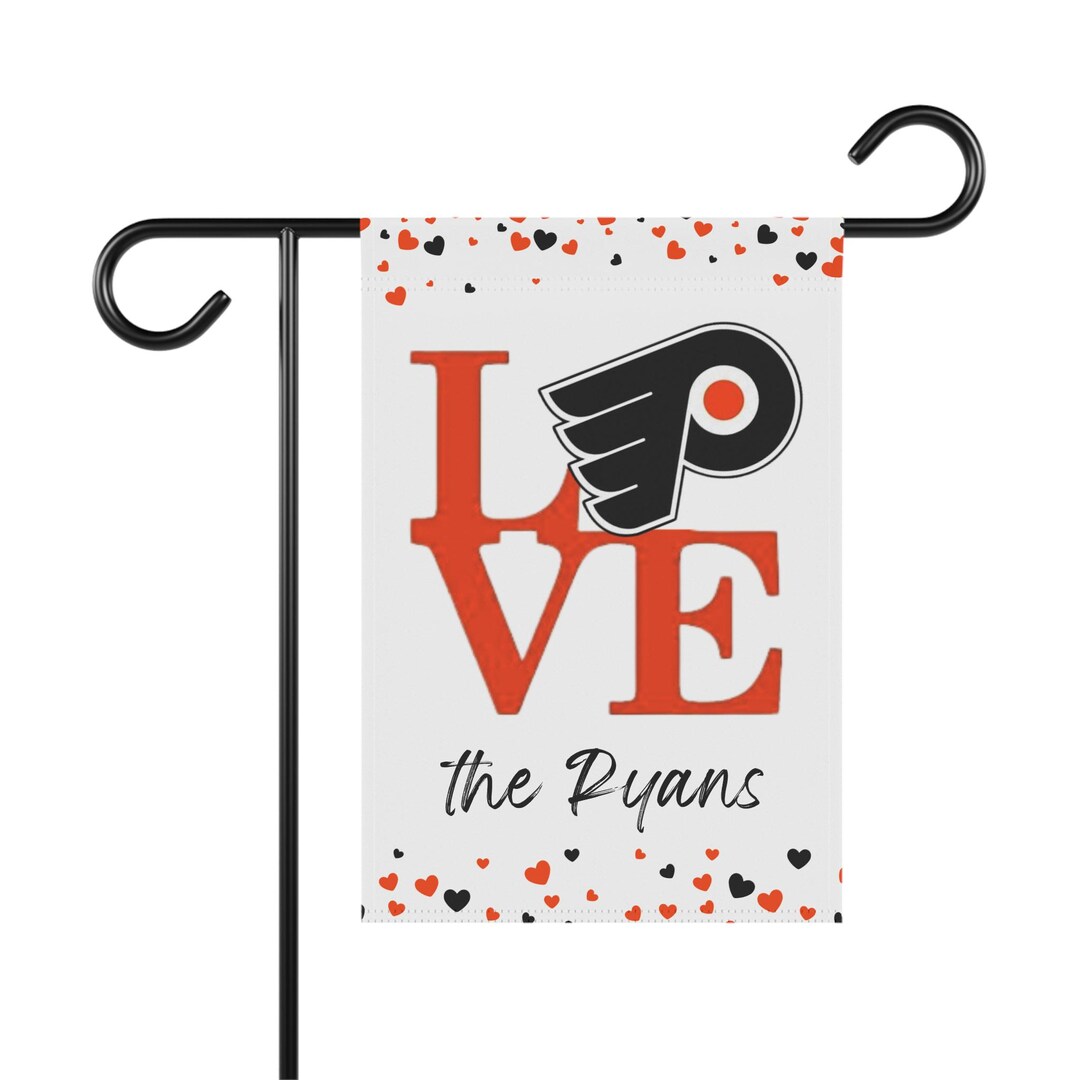 Philadelphia Flyers LOVE Statue Personalized Banner | Valentine's Day ...