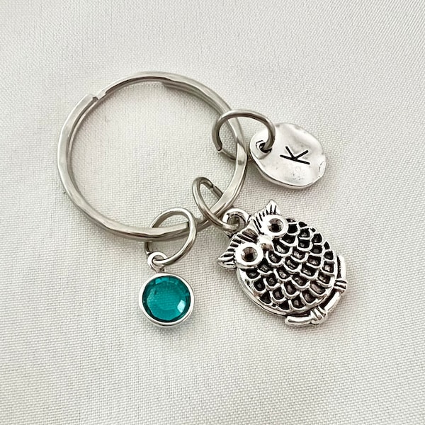 Owl Keychain - Etsy