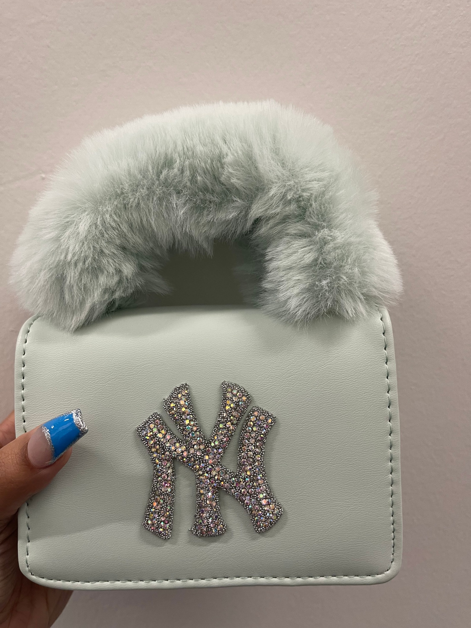 FURRY HANDLE PURSE - Etsy