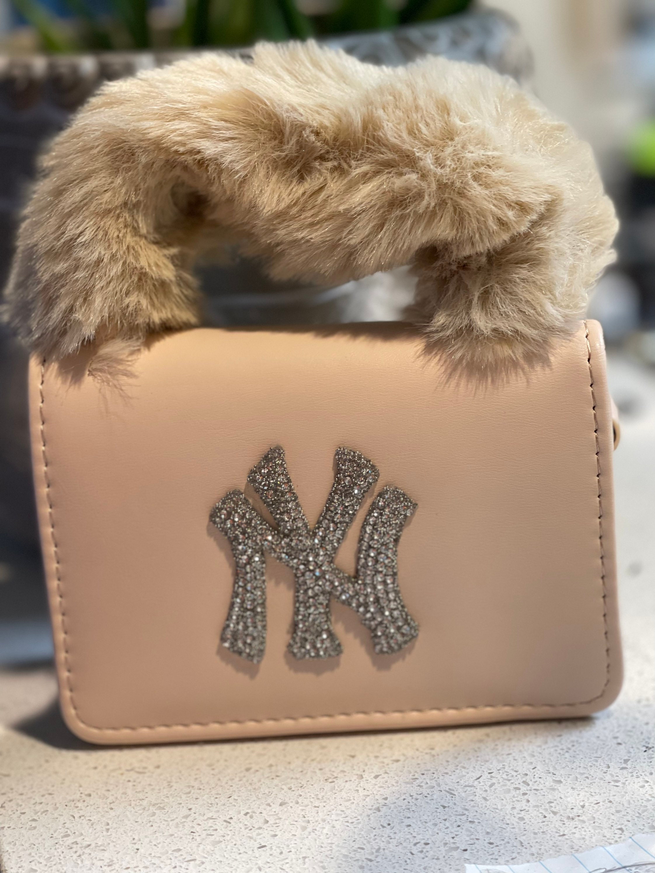 FURRY HANDLE PURSE | Etsy