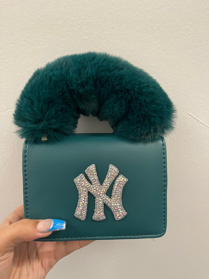 FURRY HANDLE PURSE - Etsy