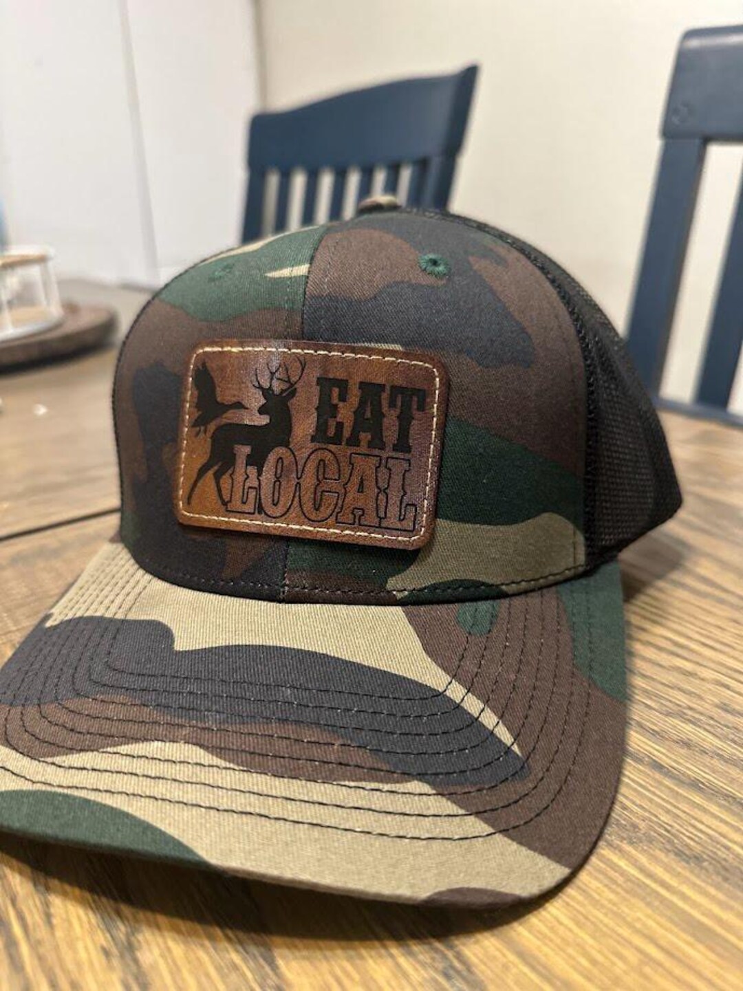Men's Baseball Cap "eat Local", Deer Hunting, Duck Hunting, Hunters ...
