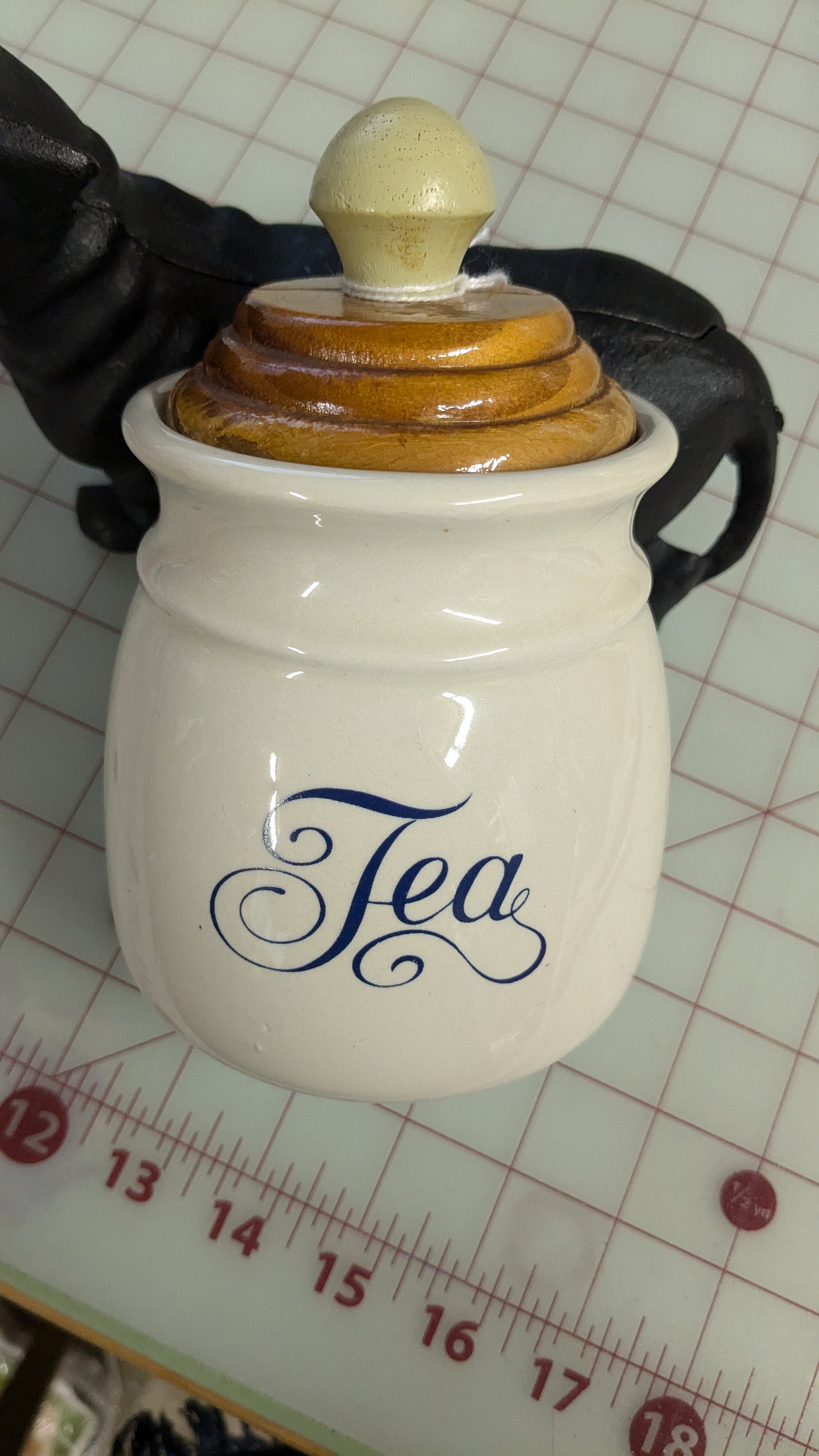 Vintage Ceramic Tea Canister - Etsy